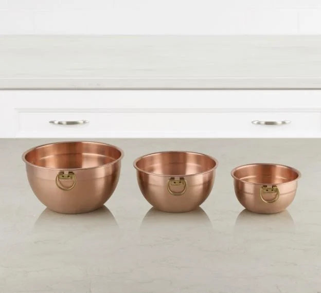 3 PIECE COPPER MIXING BOWL SET – Titan Sarawak Sdn Bhd